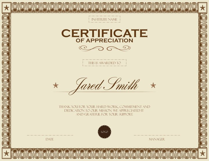 Course Completion Certificate Template (Portrait) - WordLayouts Course Completion Certificate Template (Portrait) - WordLayouts
