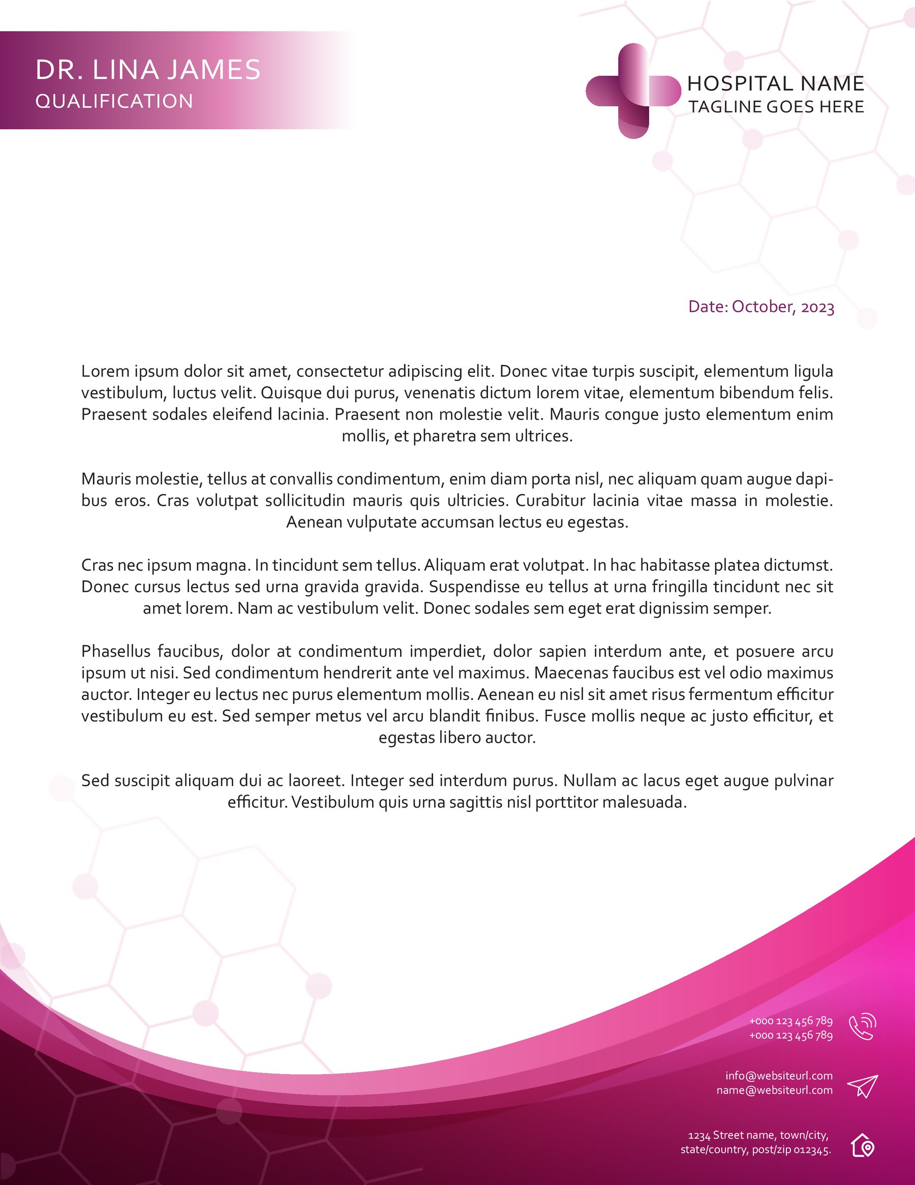 Free Blue Labyrinth Executive Letterhead Template Free Blue Labyrinth Executive Letterhead Template