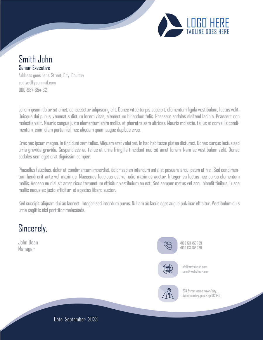 Free Corporate Precision Letterhead Template