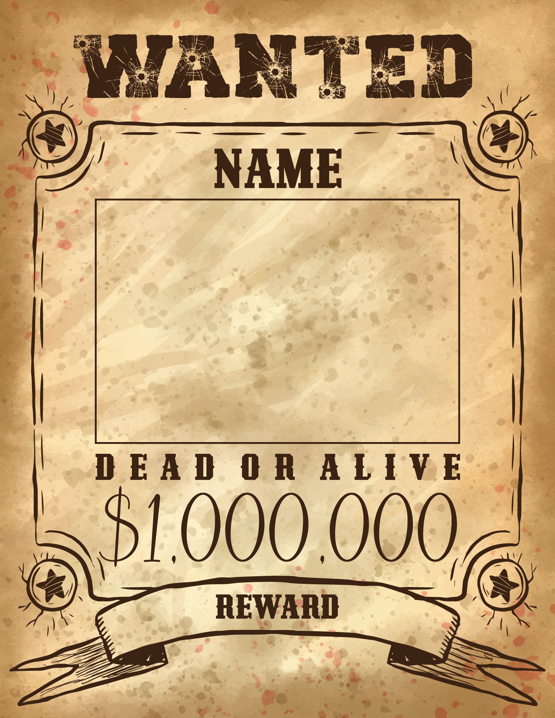 Vintage Western Wanted Poster - WordLayouts Vintage Western Wanted Poster - WordLayouts