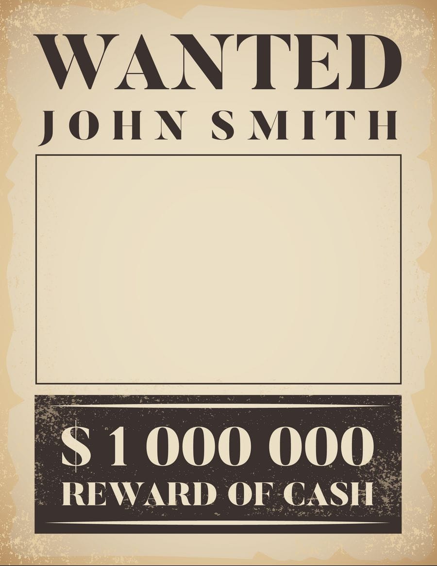 Free Wanted Poster Templates (GDocs, Adobe, Word) - WordLayouts