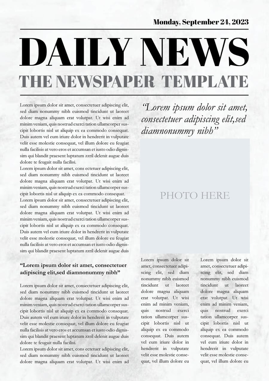 Free Newspaper Templates - Download or Edit Online