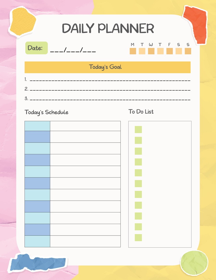 Free Daily Planner Templates to Download (Edit & Print)
