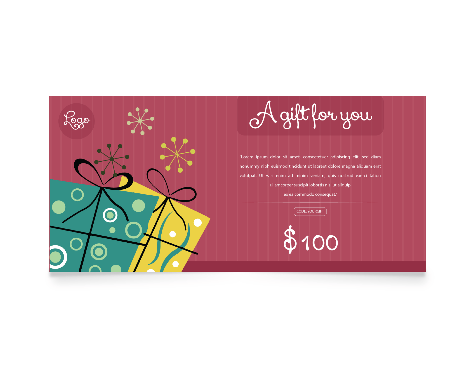 Thanksgiving Dinner Gift Certificate - WordLayouts