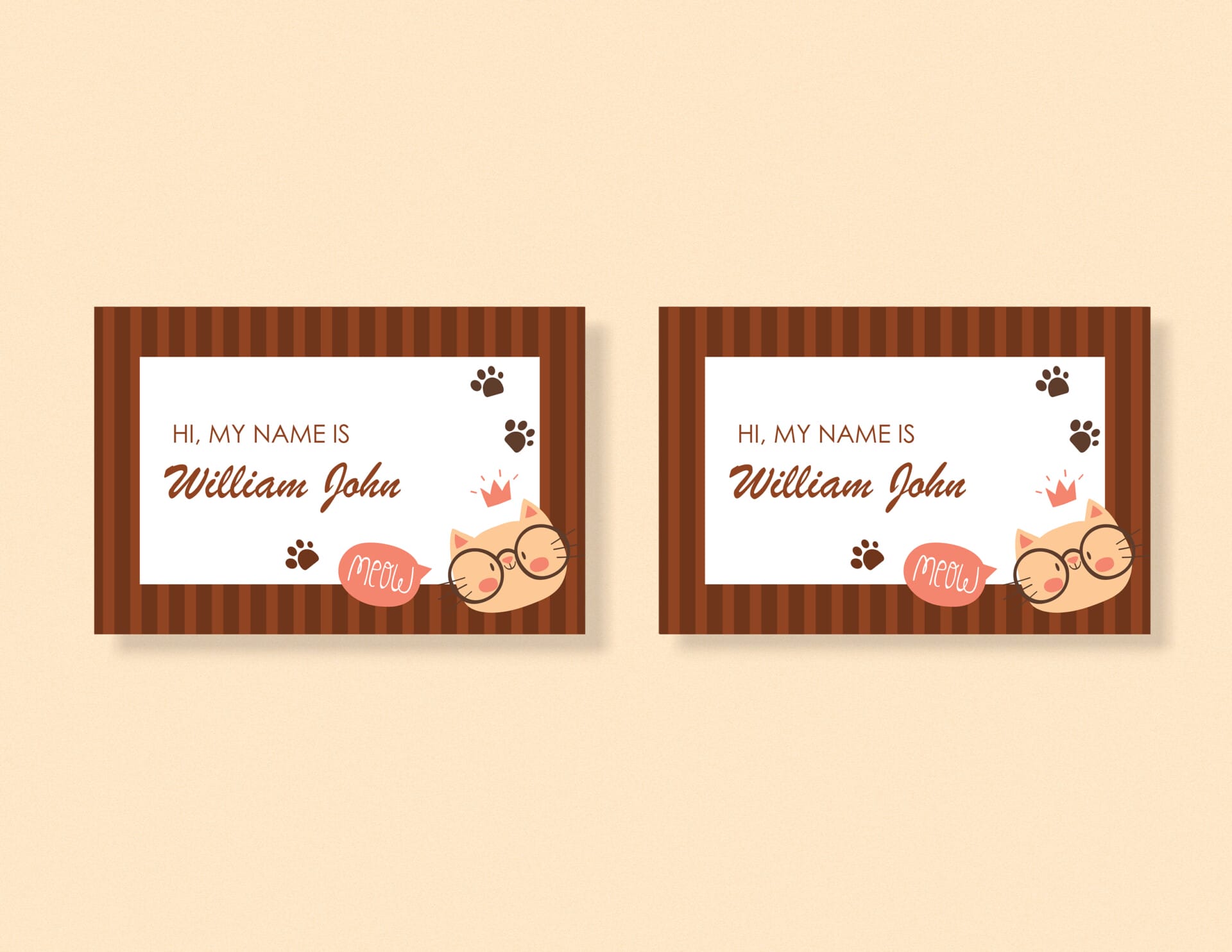 Free Name Tag Templates (Edit & Printable) - WordLayouts