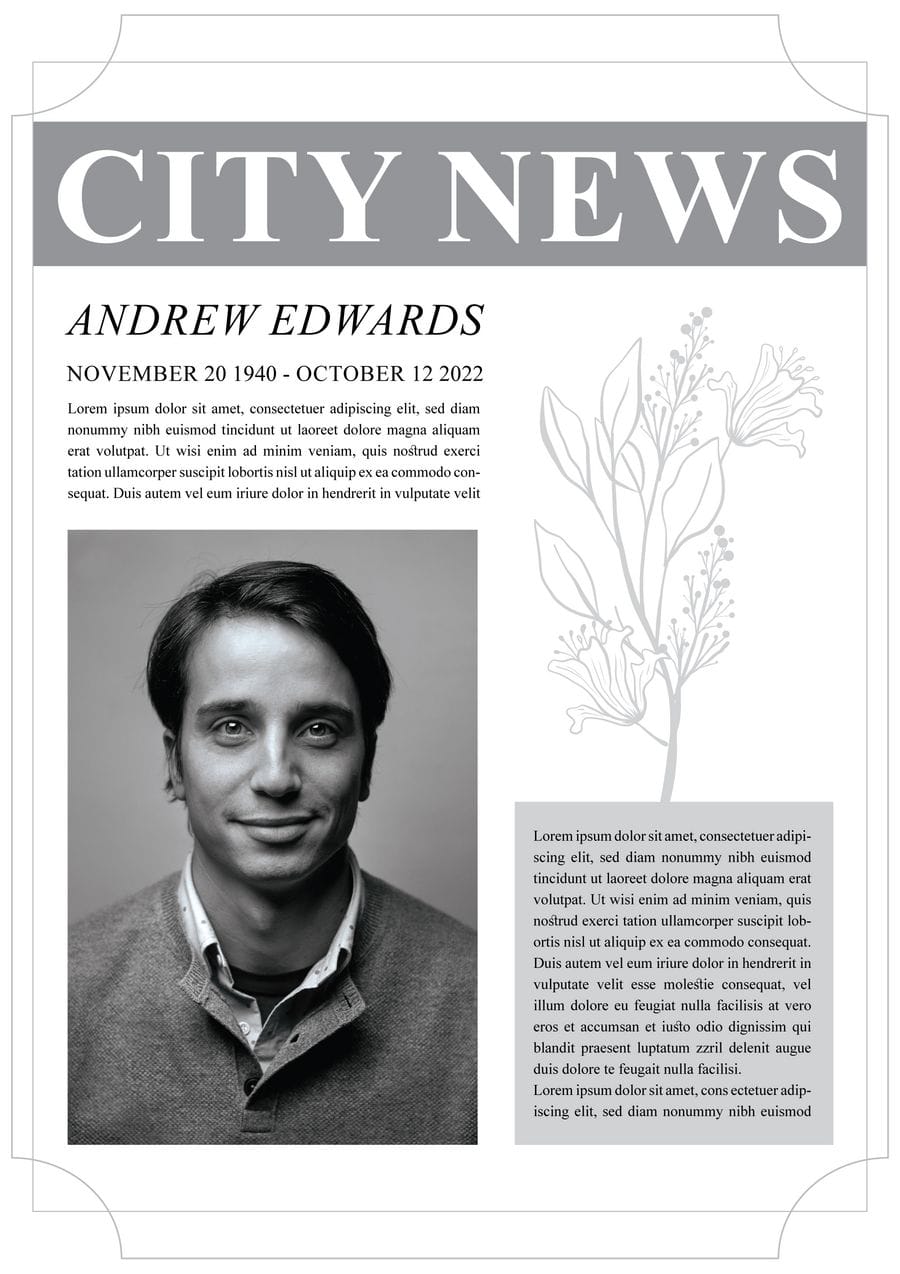 Simple Daily Newspaper Design - WordLayouts