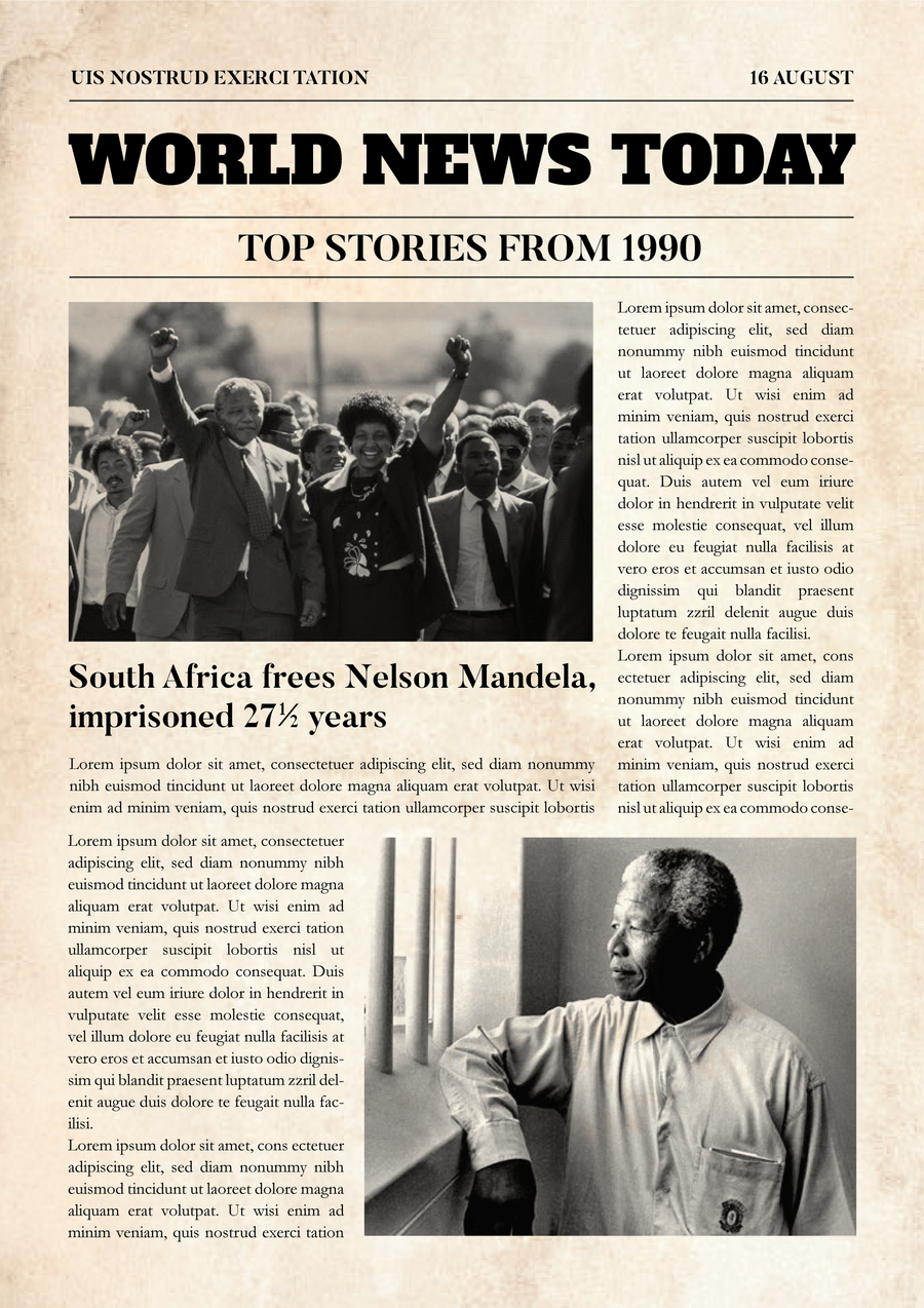 Free Newspaper Templates - Edit Online - GDocs, Word, Adobe