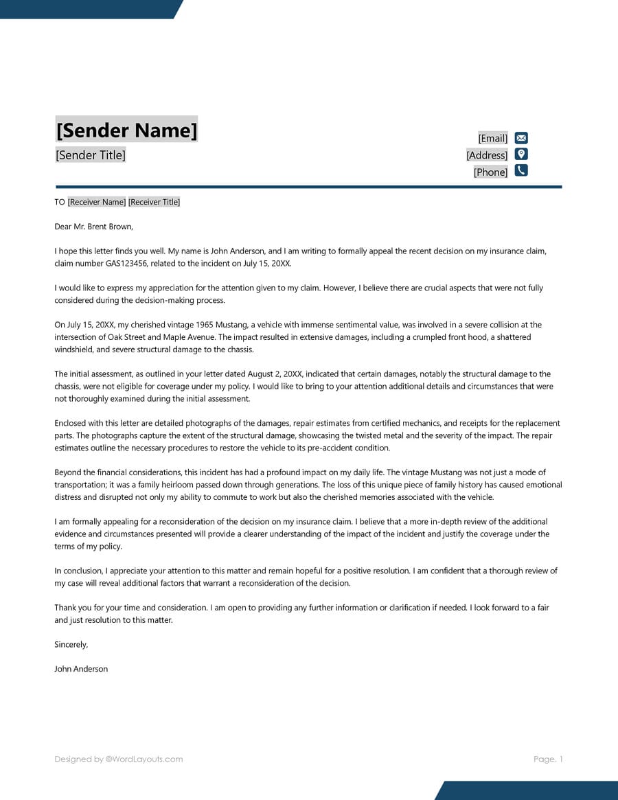 Insurance Denial Appeal Letter Template How To Write An Appeal Letter: