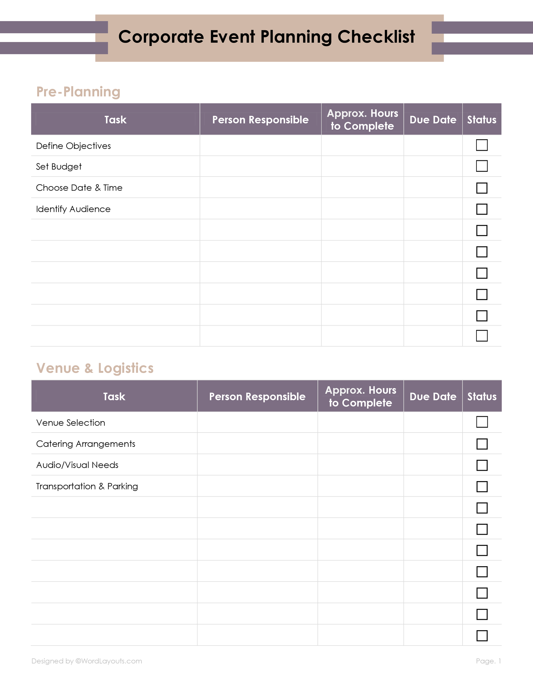 Free Corporate Event Planning Checklist Template free-corporate-event-planning-checklist-template