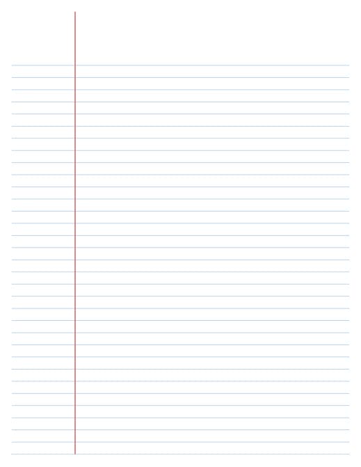 Gregg Ruled Lined Paper Template - Printable - WordLayouts