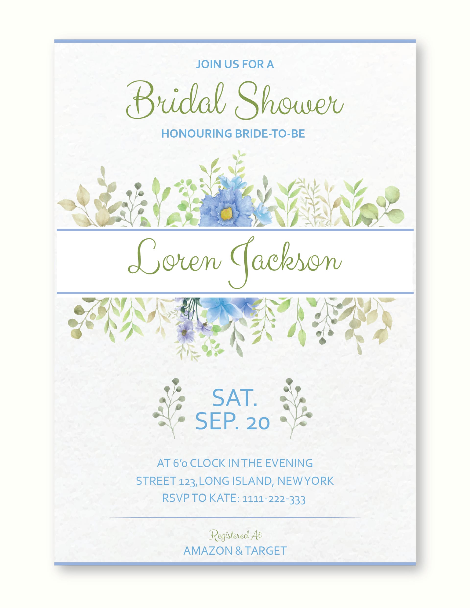 Free Bridal Shower Party Invitation Templates (Printable) - WordLayouts