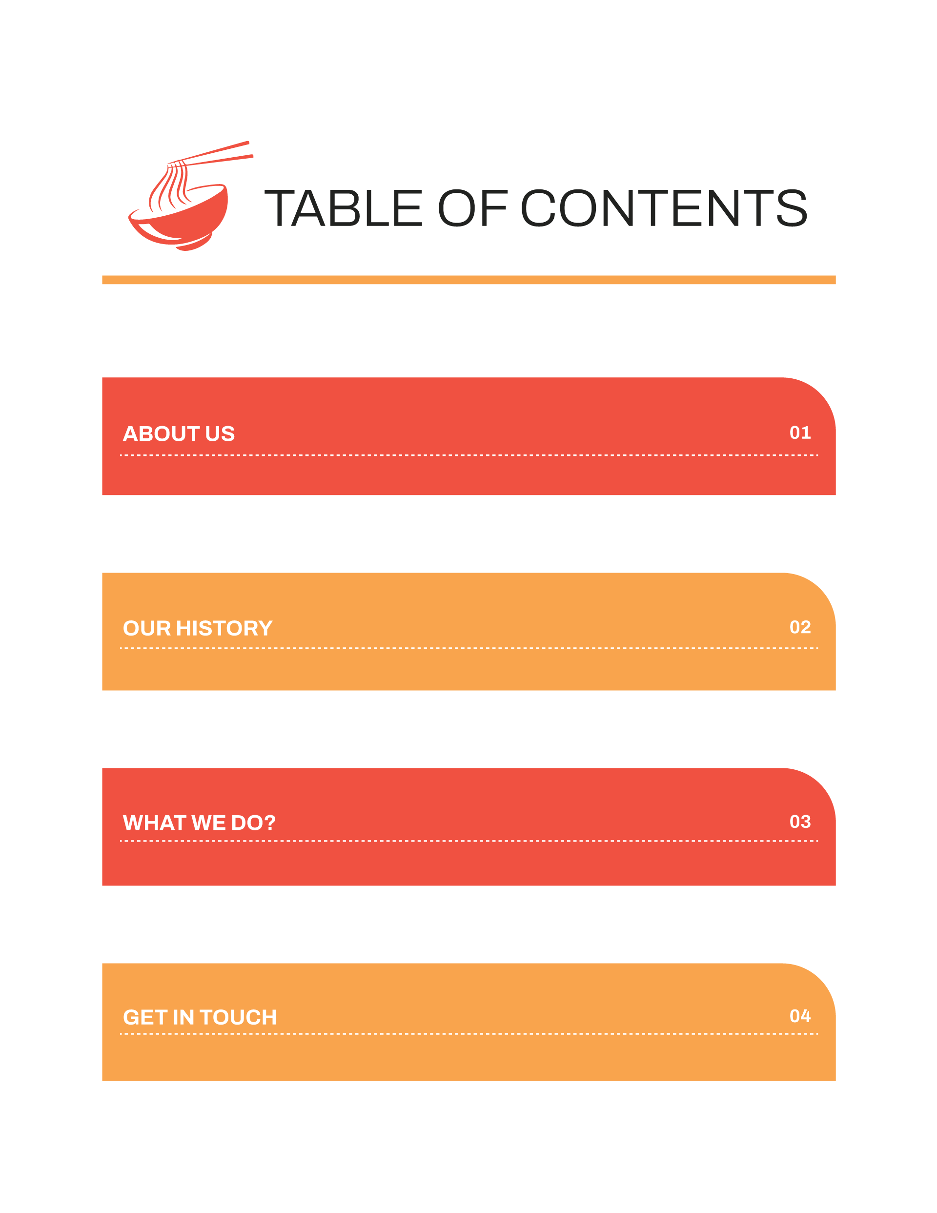Modern Restaurant Company Profile Template - WordLayouts