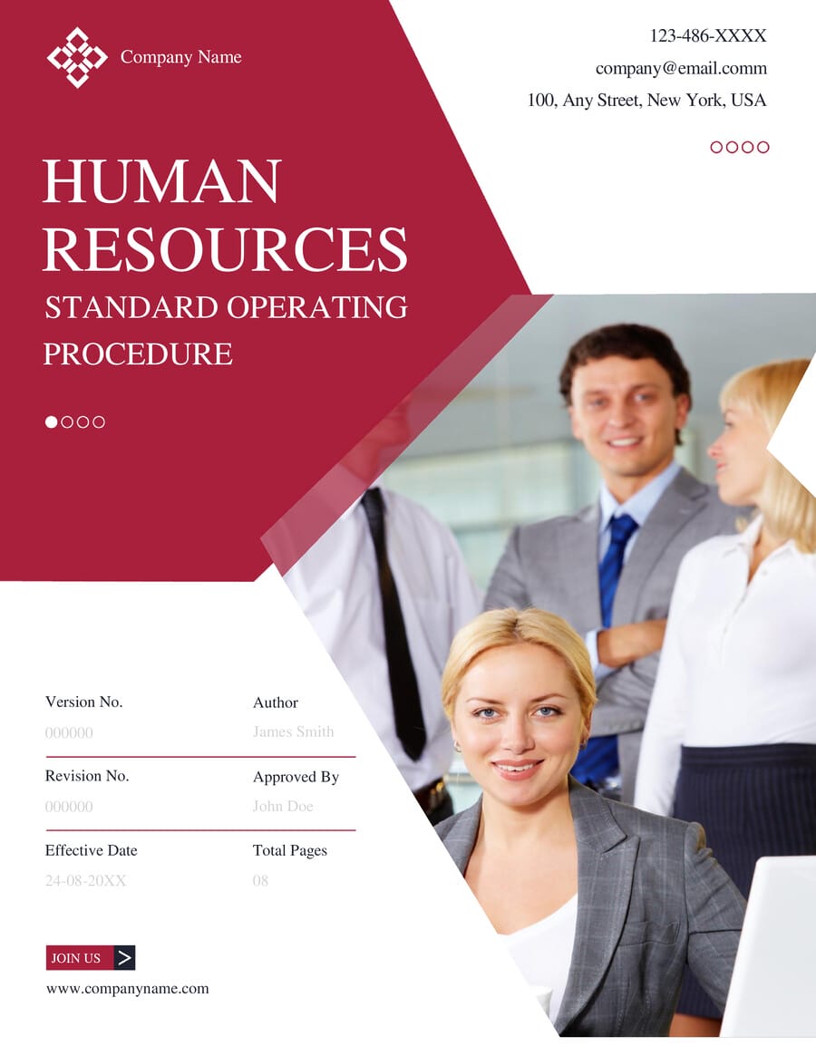 Free Human Resource SOP Template - WordLayouts