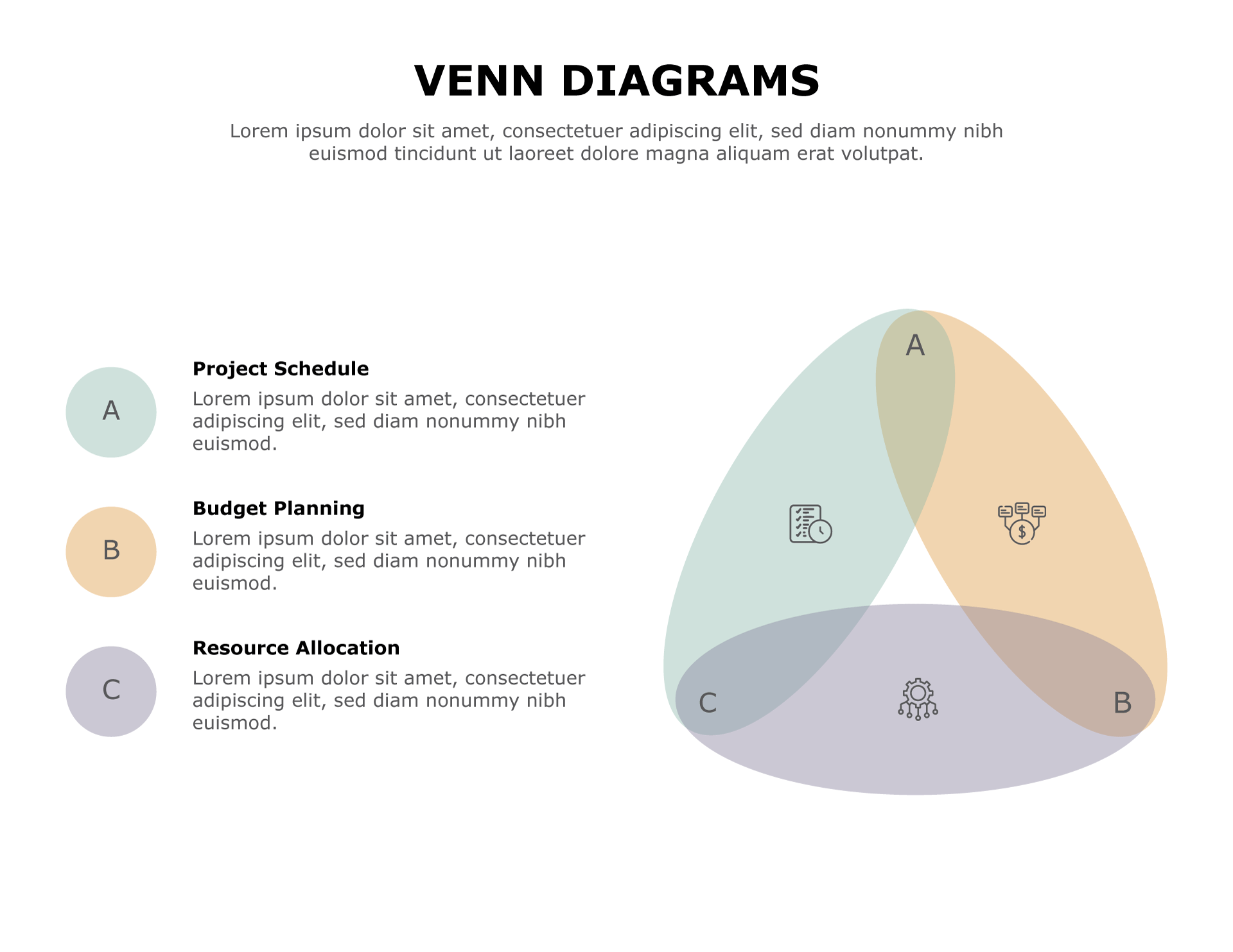 Elegant 3-Circle Venn Diagram Template - WordLayouts Elegant 3-Circle Venn Diagram Template - WordLayouts