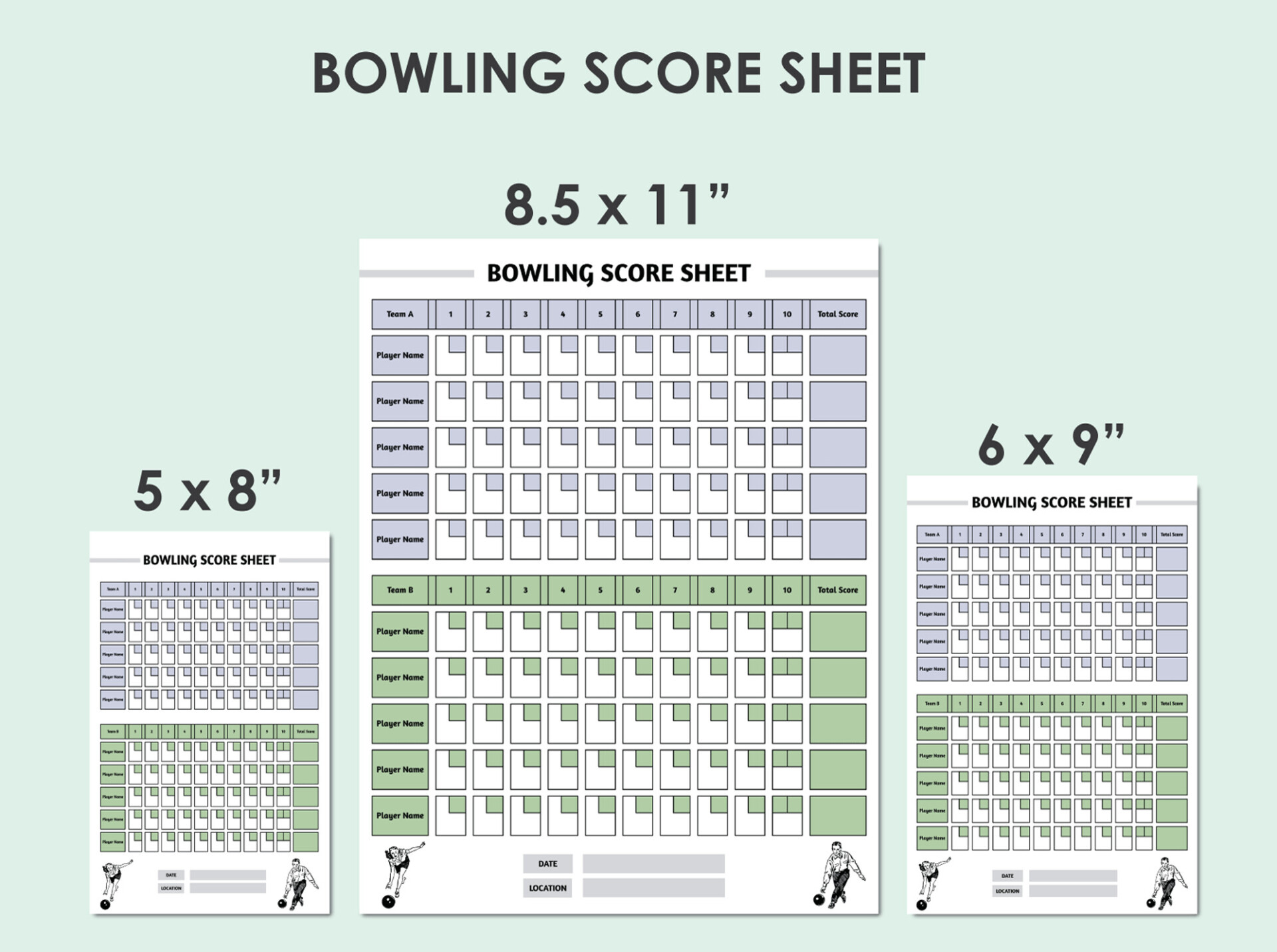 Score Sheets Wordlayouts