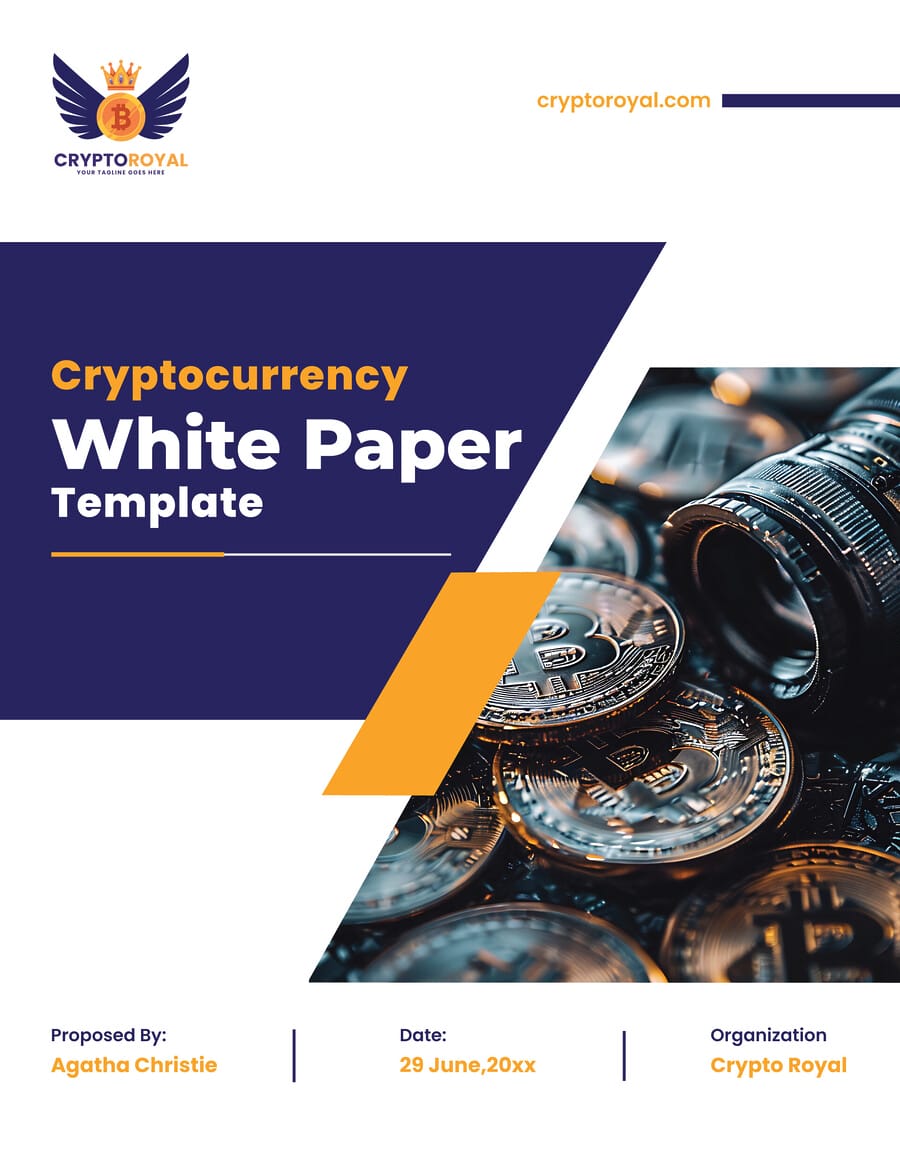 Cryptocurrency White Paper Template - WordLayouts