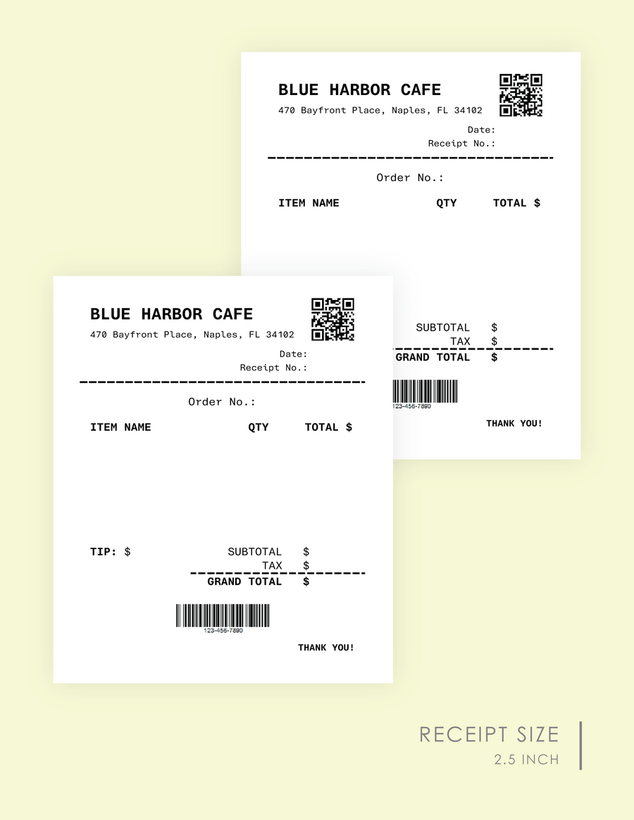 Free Restaurant Receipt Templates (Word, GDocs, PDF)
