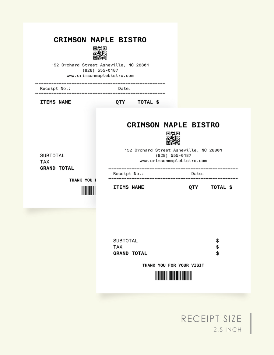 Free Restaurant Receipt Templates (Word, GDocs, PDF)