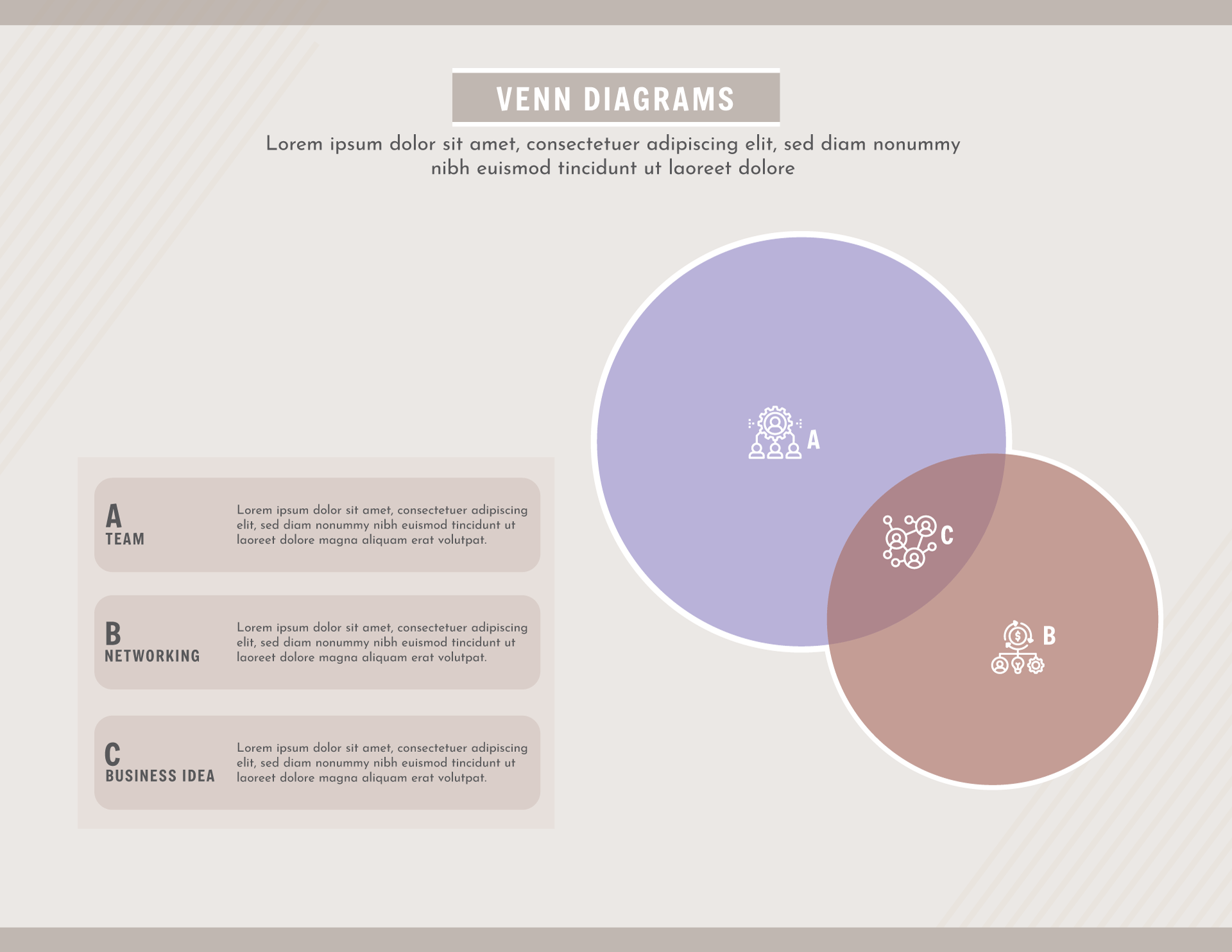 Elegant Two-Set Venn Diagram Template - WordLayouts Elegant Two-Set Venn Diagram Template - WordLayouts