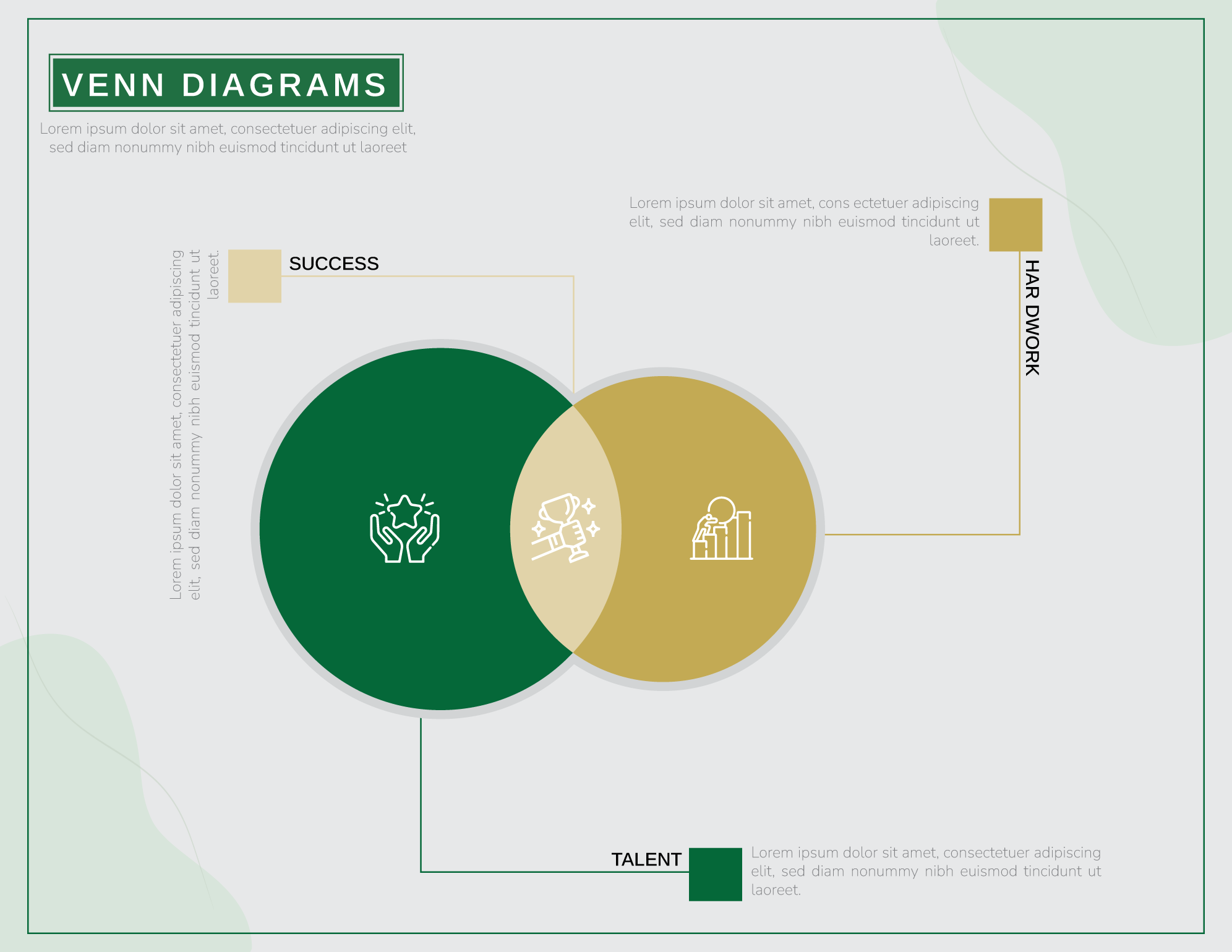Success-Oriented Venn Diagram Template - WordLayouts Success-Oriented Venn Diagram Template - WordLayouts
