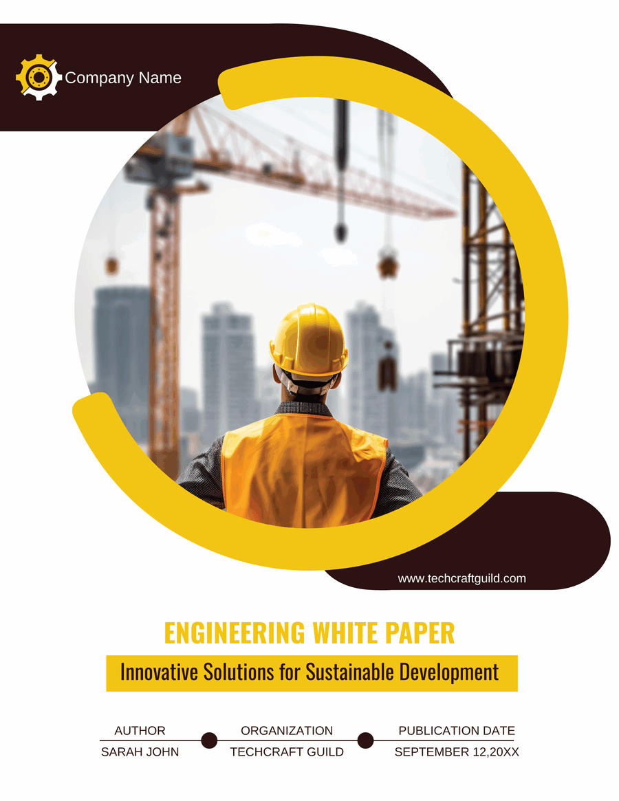 Engineering White Paper Template - WordLayouts