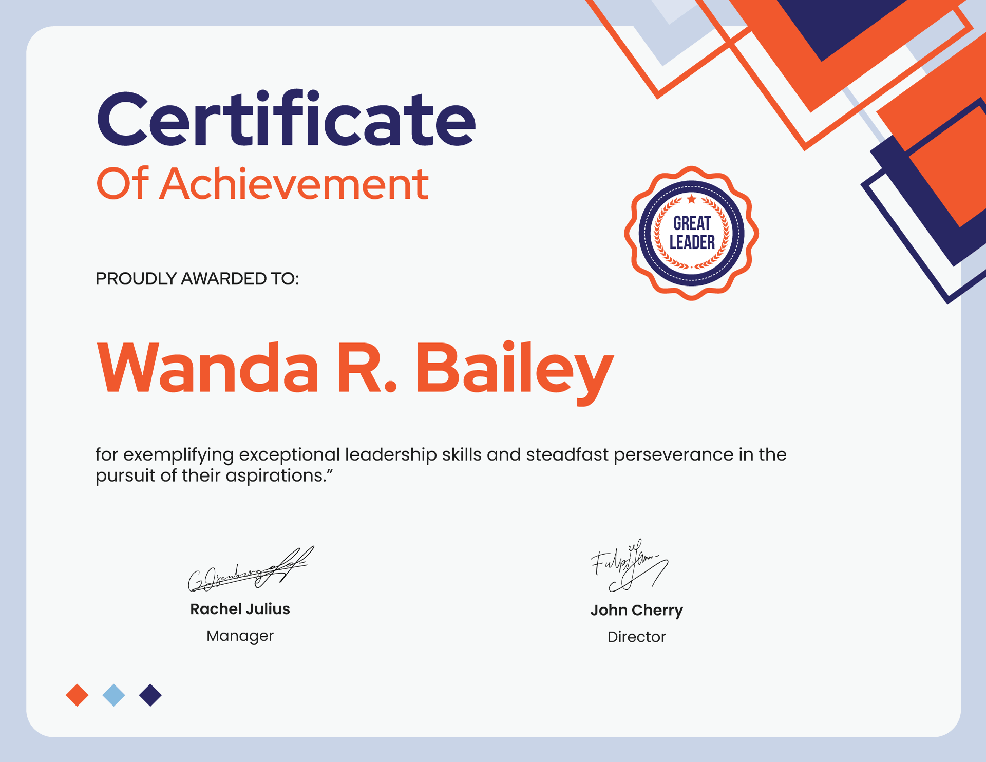 Innovative Leadership Certificate Template (Landscape) - WordLayouts