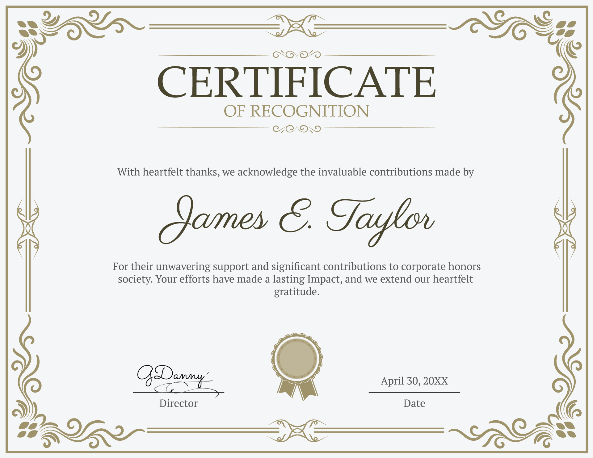 Professional Appreciation Award Template (Landscape) - WordLayouts Professional Appreciation Award Template (Landscape) - WordLayouts