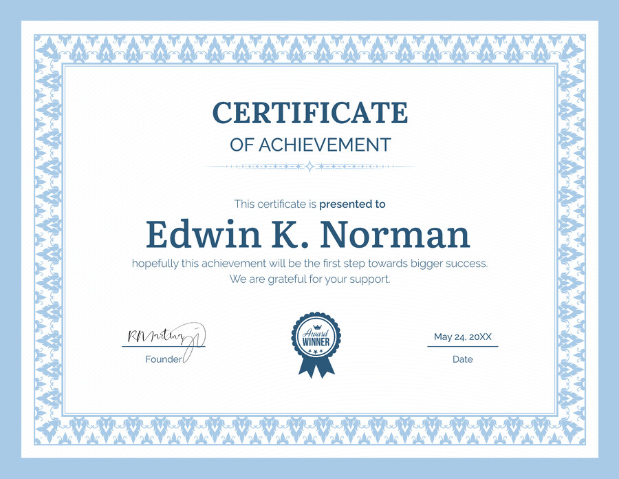 Classic Performance Appreciation Award Template (Landscape) - WordLayouts Classic Performance Appreciation Award Template (Landscape) - WordLayouts
