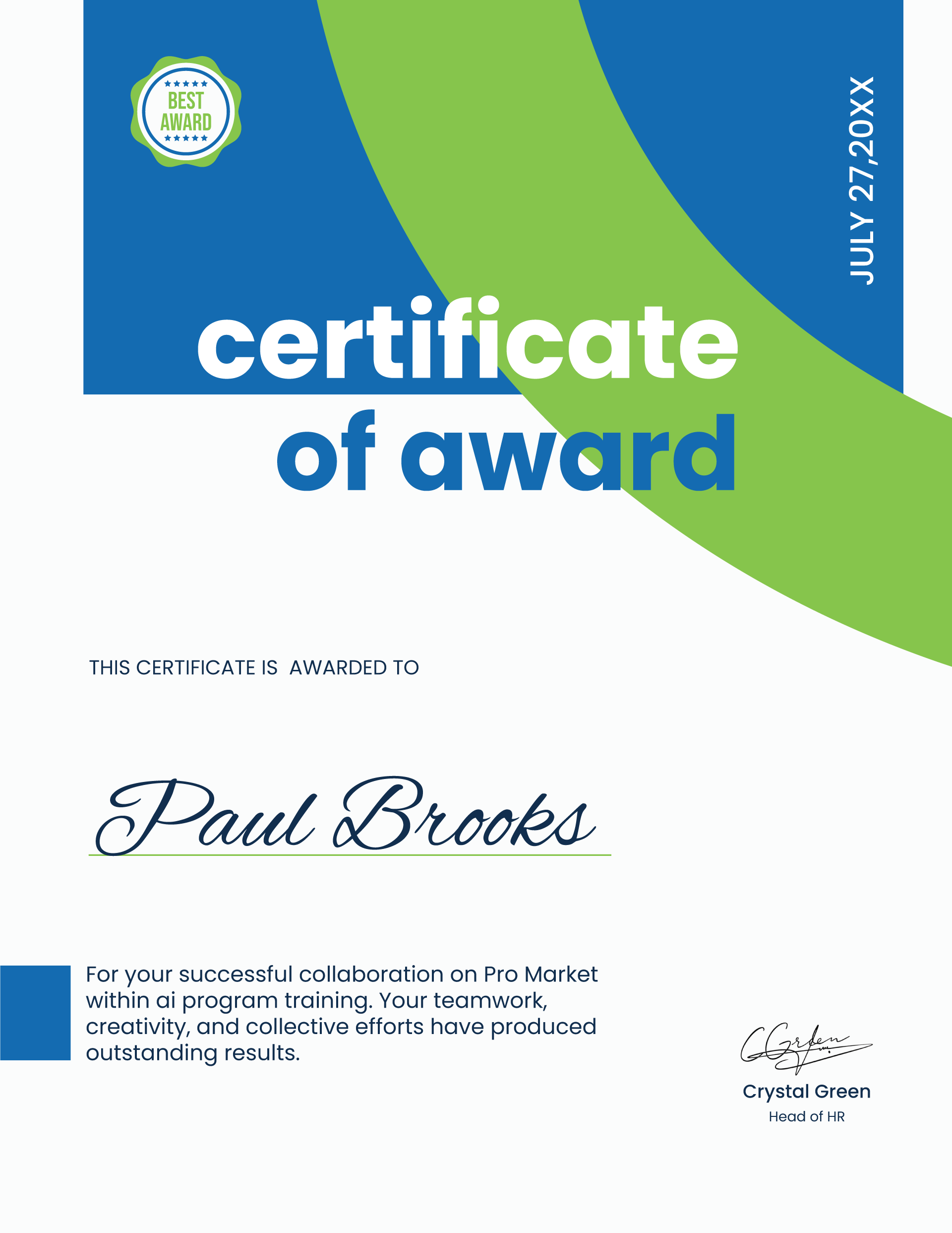 Recognizing Award Certificate Template (Portrait) - WordLayouts Recognizing Award Certificate Template (Portrait) - WordLayouts