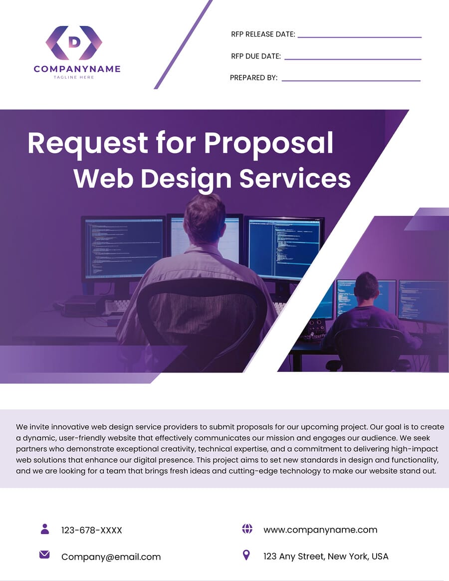 Free Web Design RFP Template - GDocs - WordLayouts