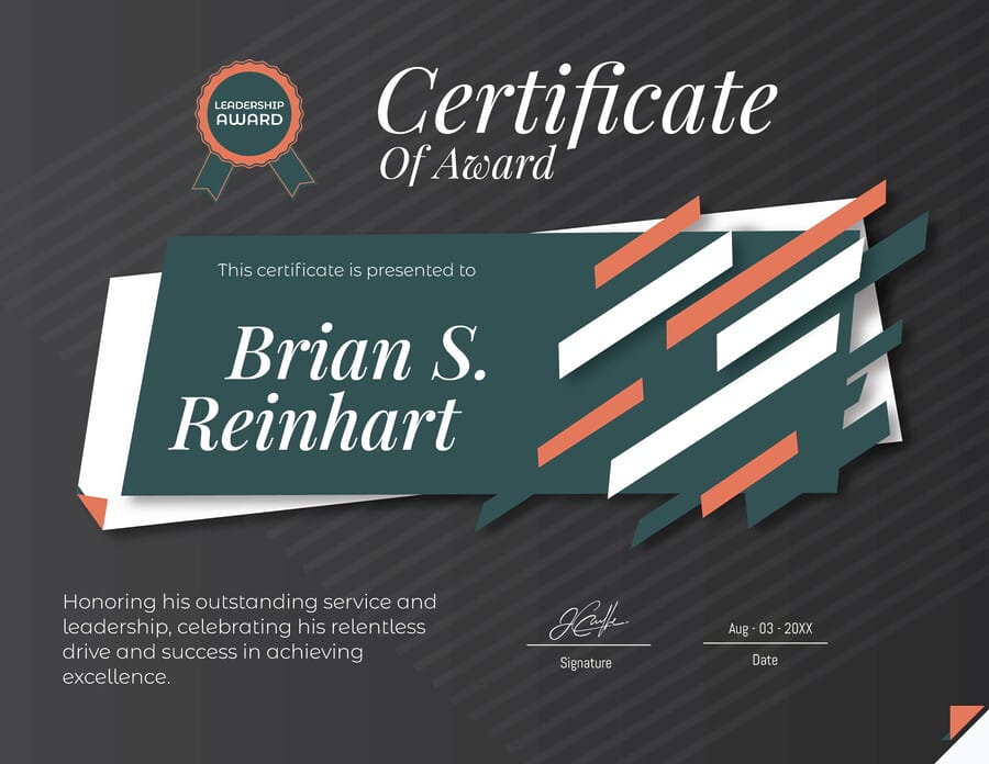 Sales Excellence Award Certificate (Portrait) - WordLayouts