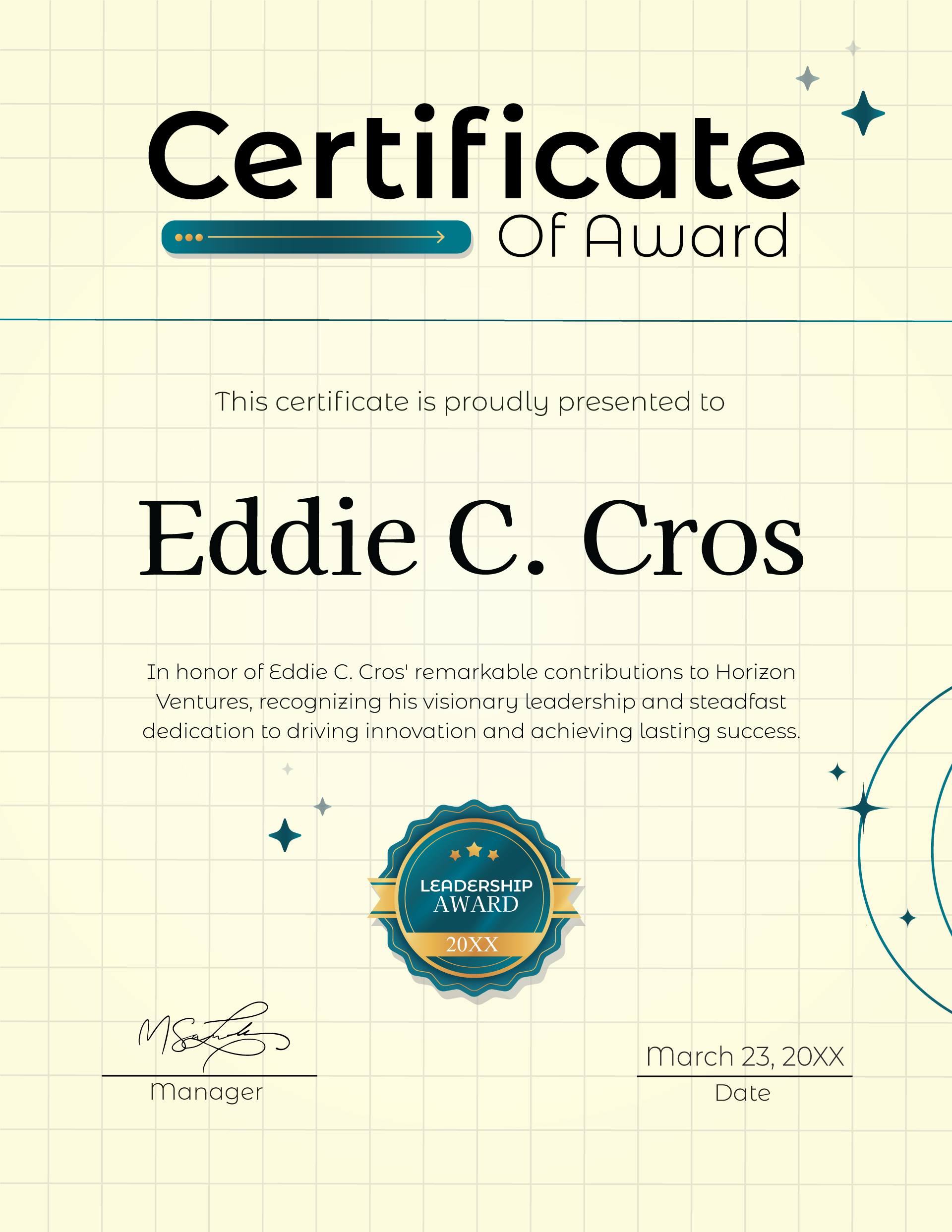 Geomatric Leadership Certificate Template (Portrait) - WordLayouts Geomatric Leadership Certificate Template (Portrait) - WordLayouts