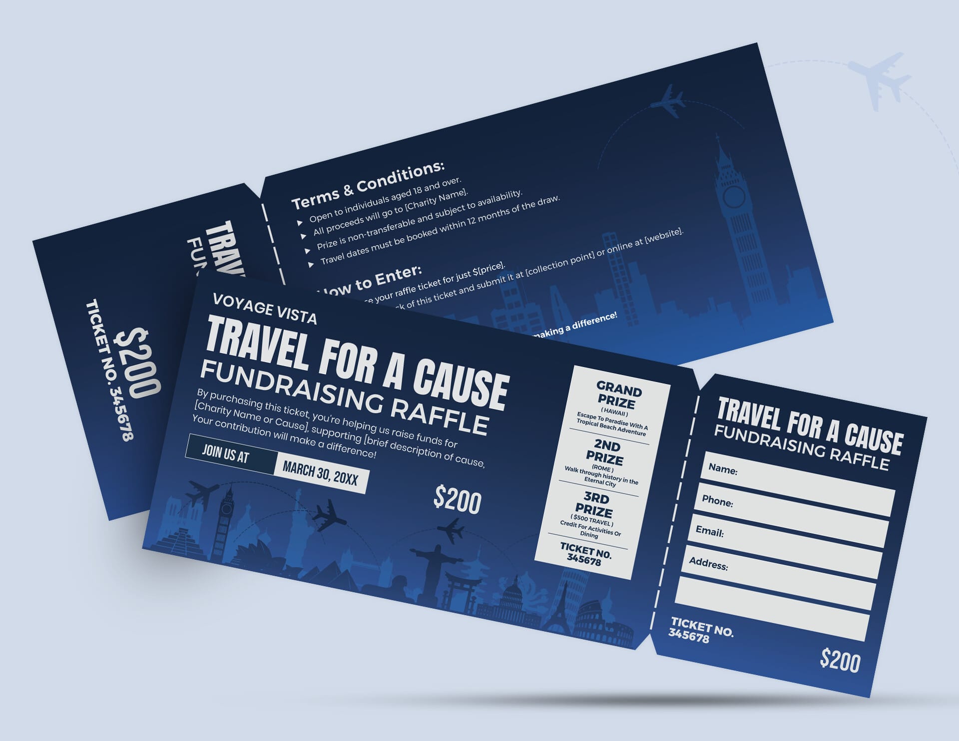 Fundraising for Education Raffle Template - WordLayouts