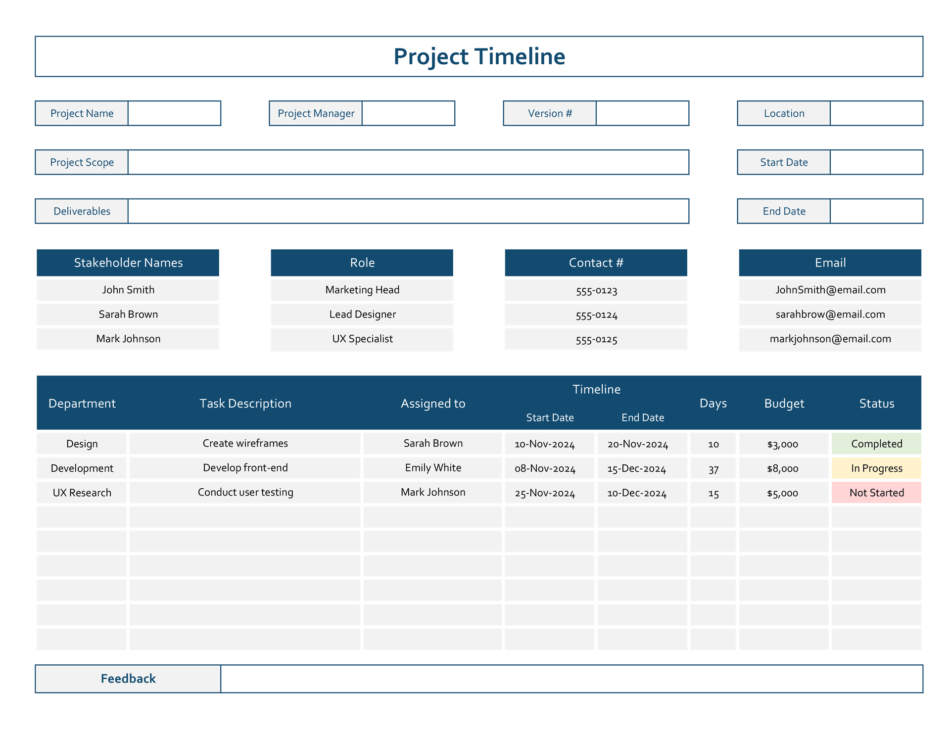 Free Project Timeline Template - Excel - Google Sheets