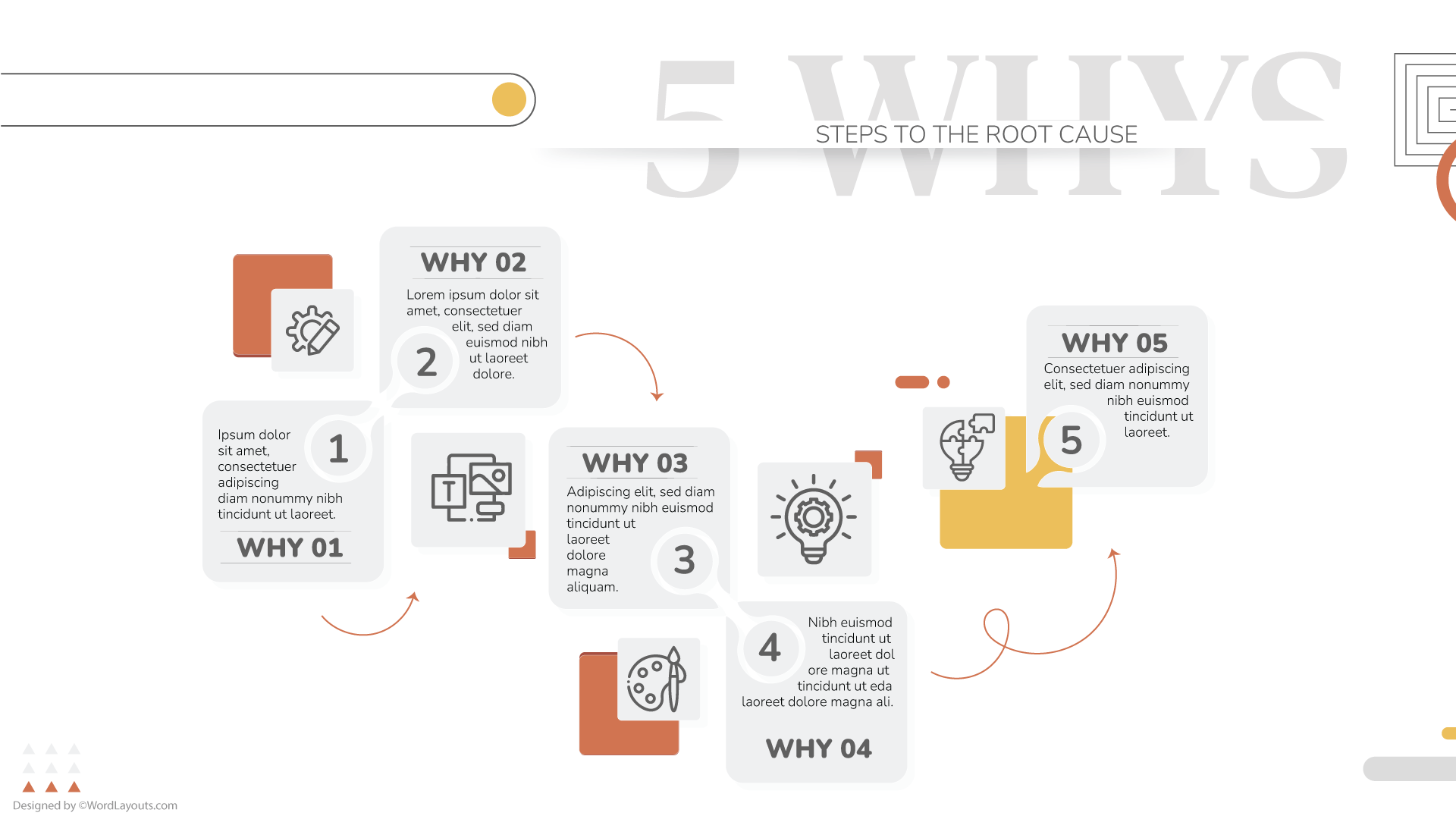 5 Whys Logic Matrix Template - WordLayouts