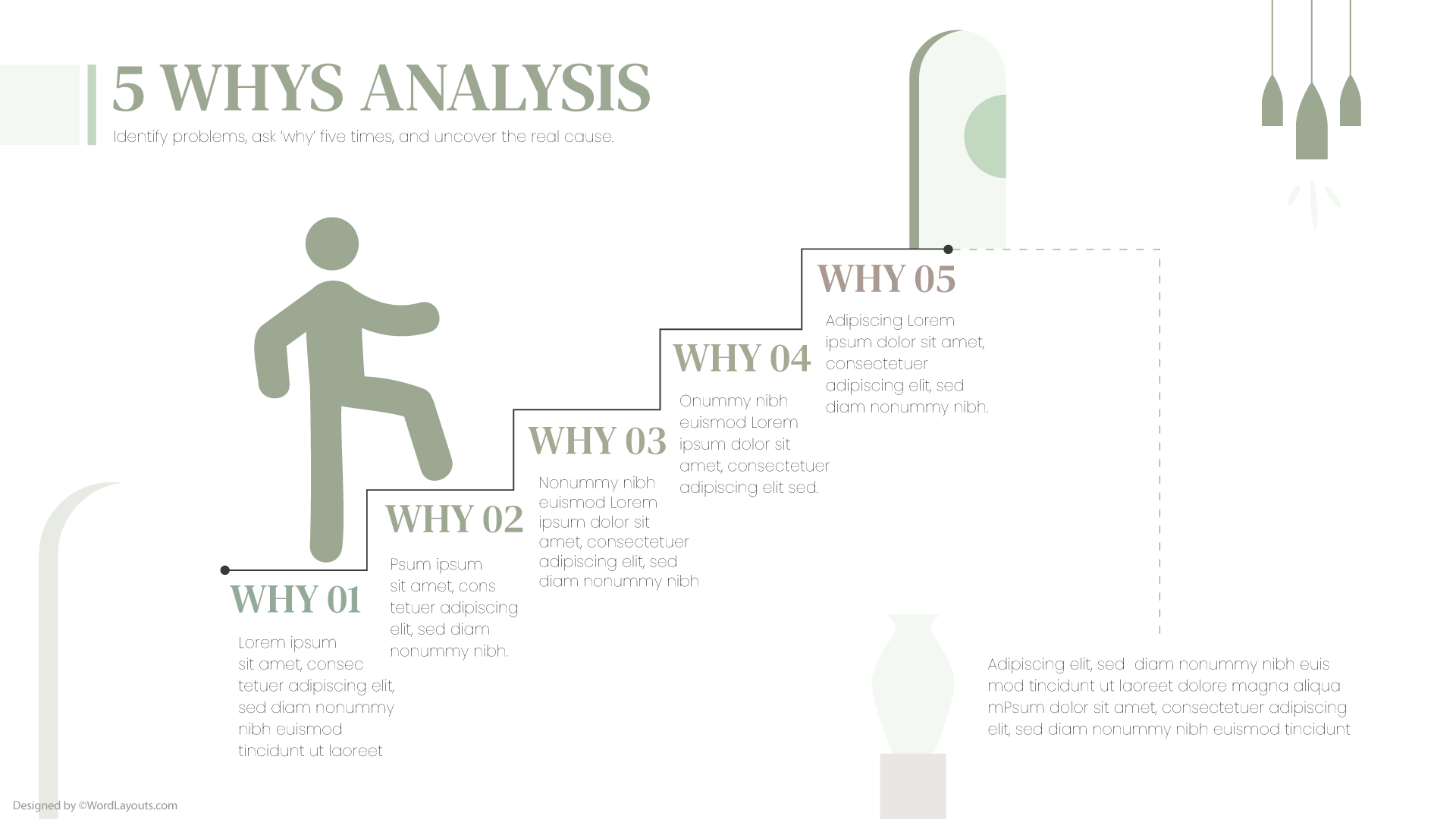 5 Whys Logic Matrix Template - WordLayouts