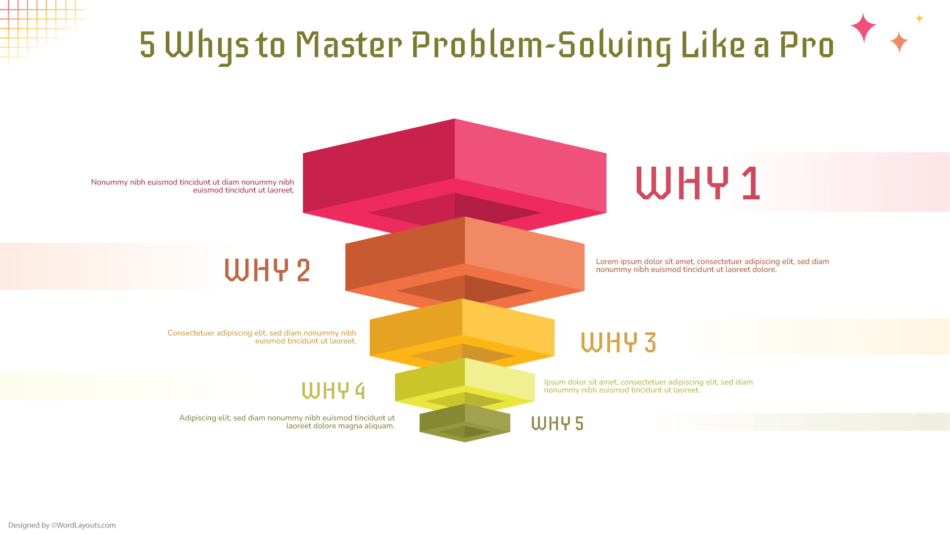 5 Whys Tri-Logic Template - WordLayouts