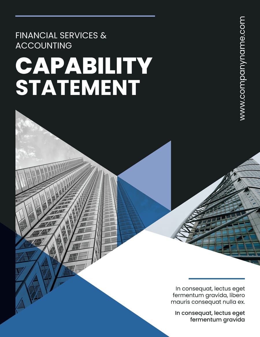 Defense & Aerospace Capability Statement Template