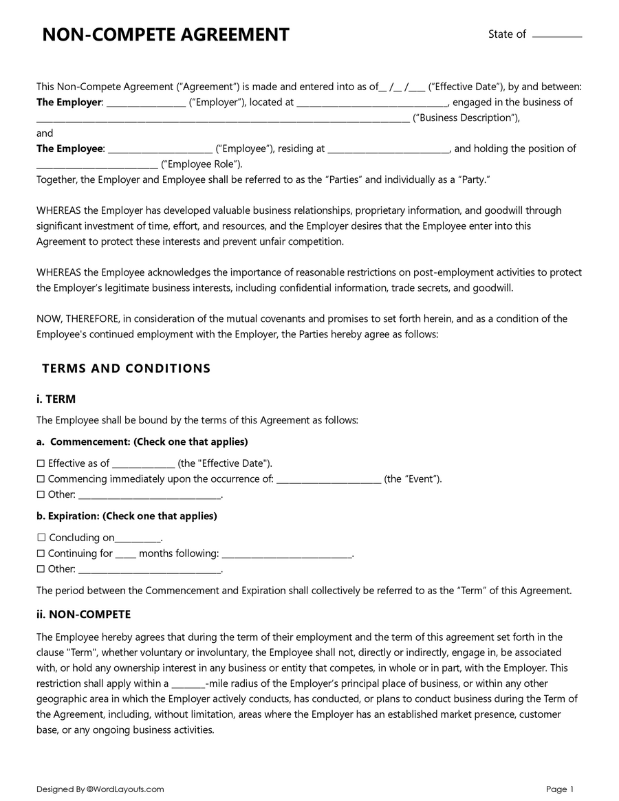 Free Employee Warning Notice Template - WordLayouts