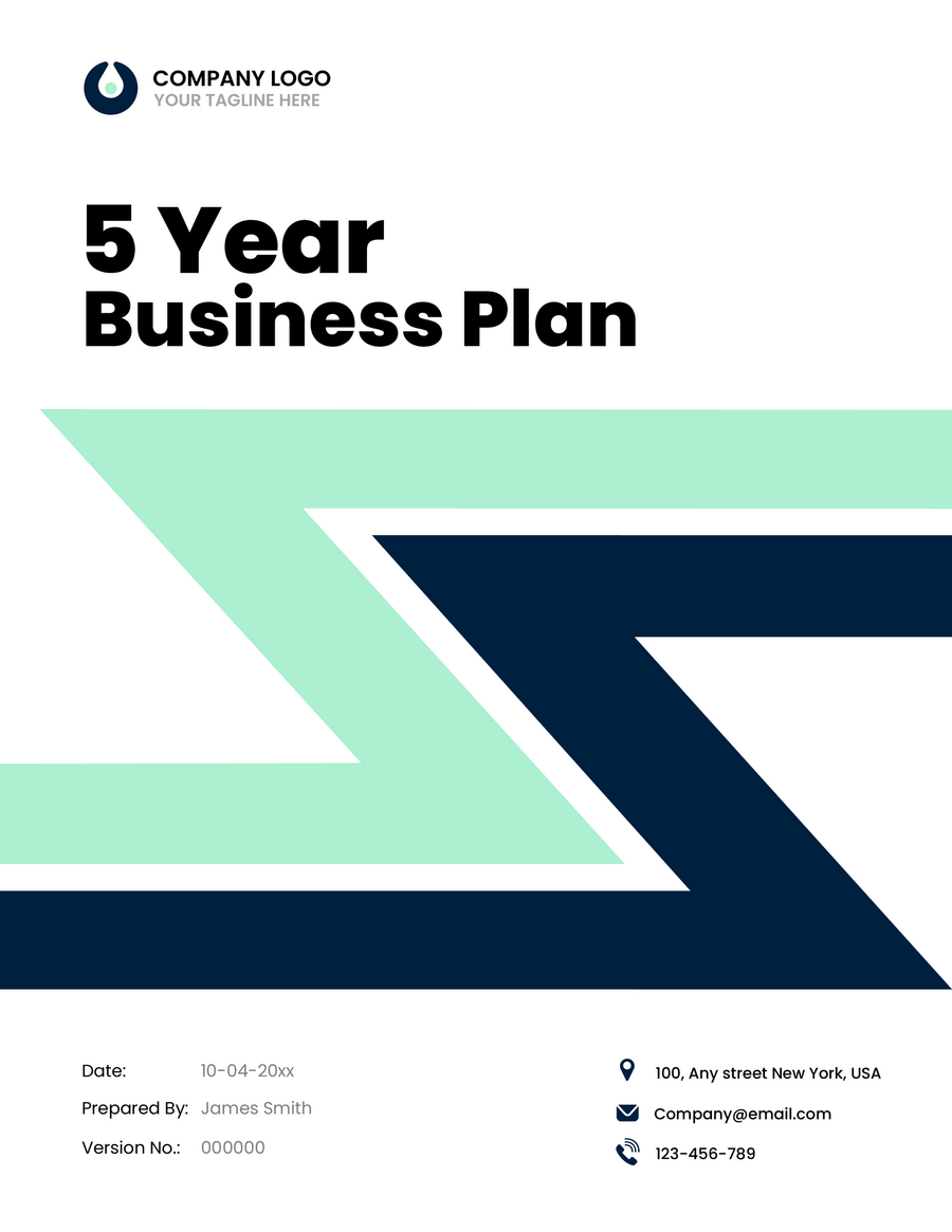 Free 5-Year Business Plan Template - WordLayouts