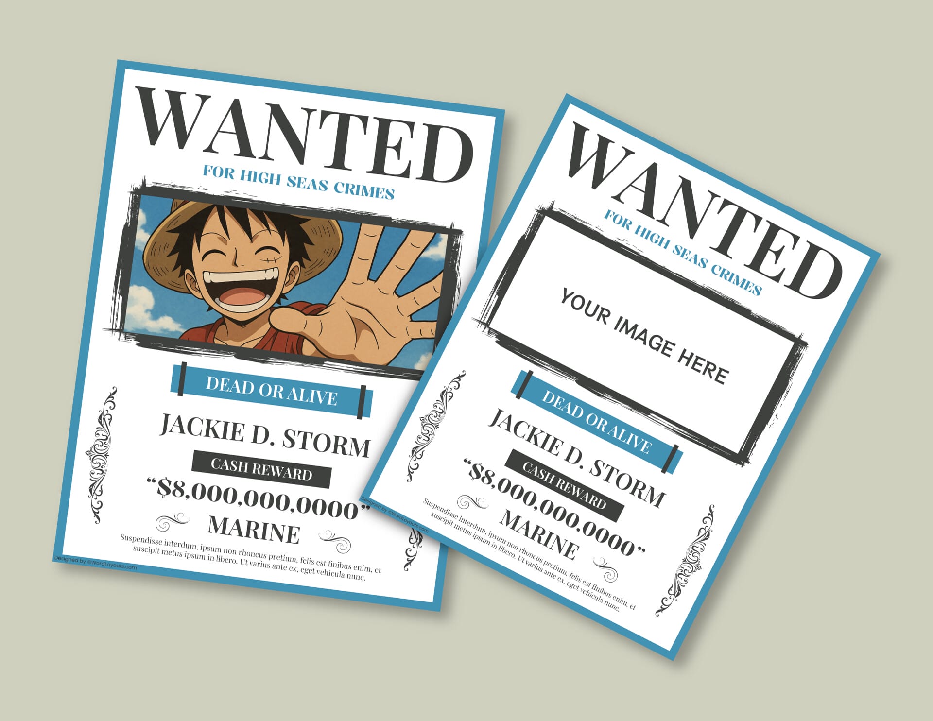 Vintage Western Wanted Poster Template - WordLayouts