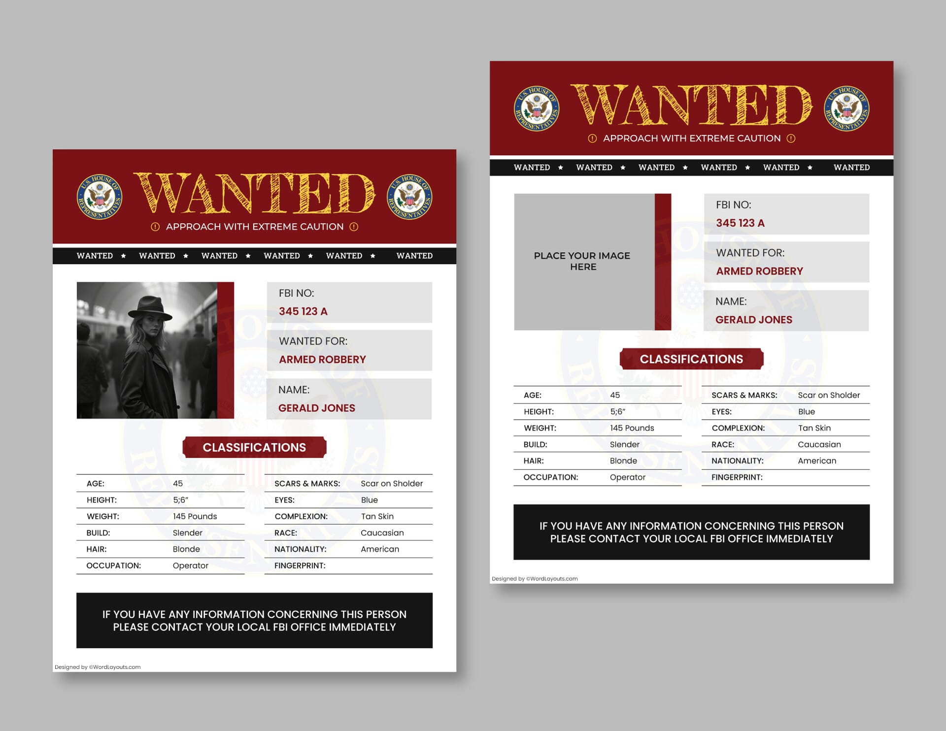 Rugged Outlaw Wanted Poster Template - WordLayouts