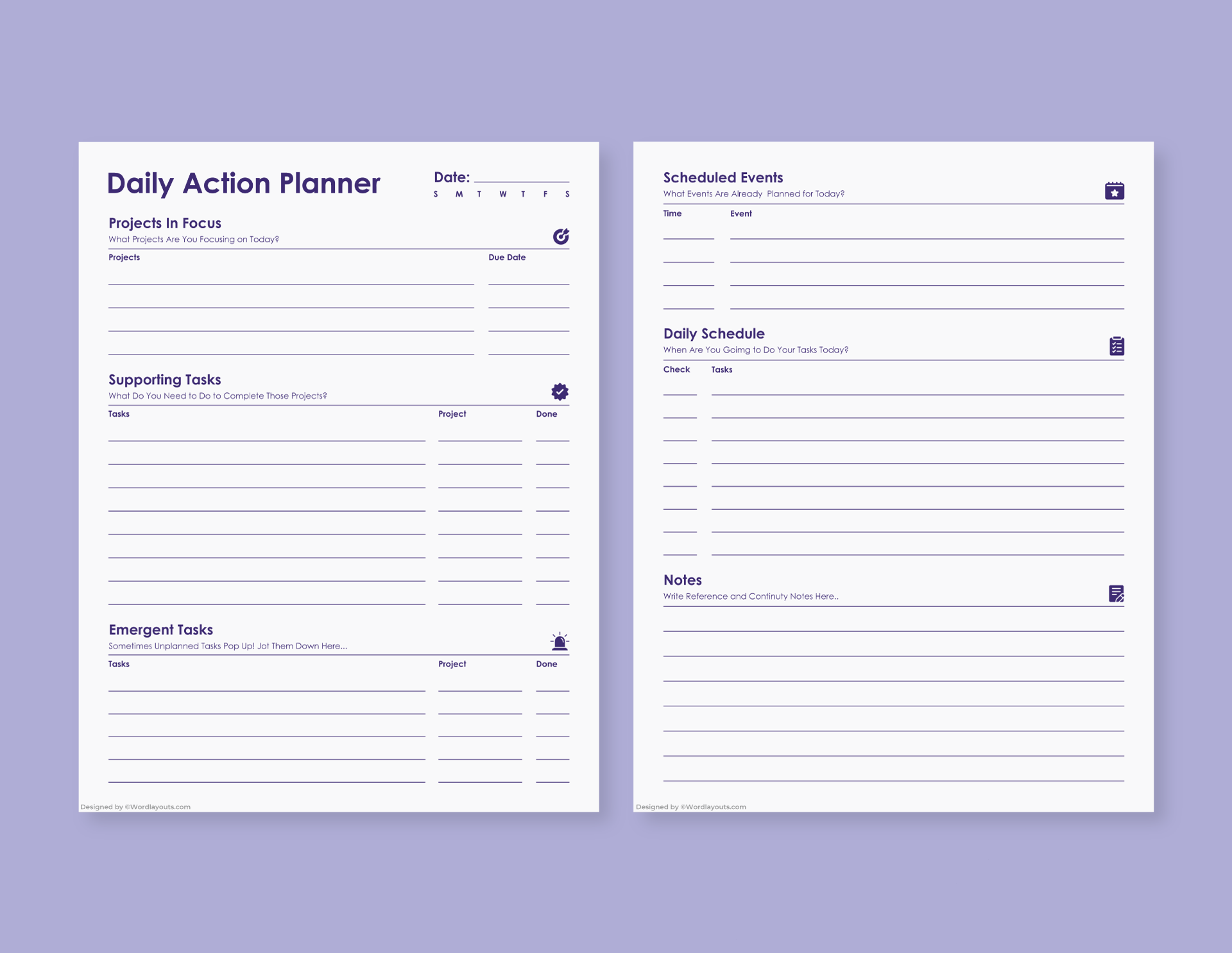 Free Daily Planner Templates to Download (Edit & Print)