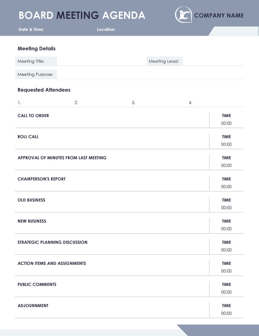 How to Create a Board Meeting Agenda (Free Templates)