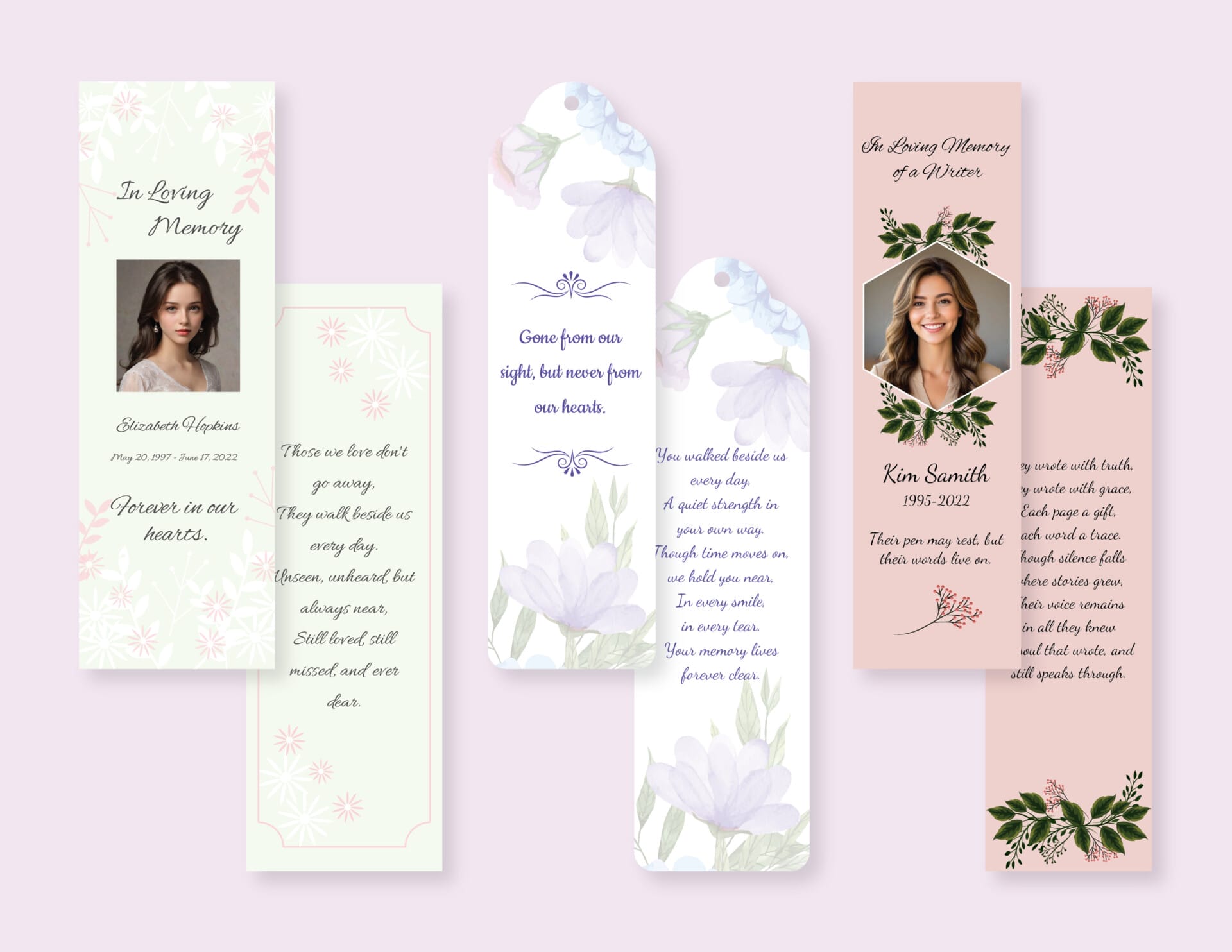 Free Stylish Bookmark Templates (Edit & Printable)