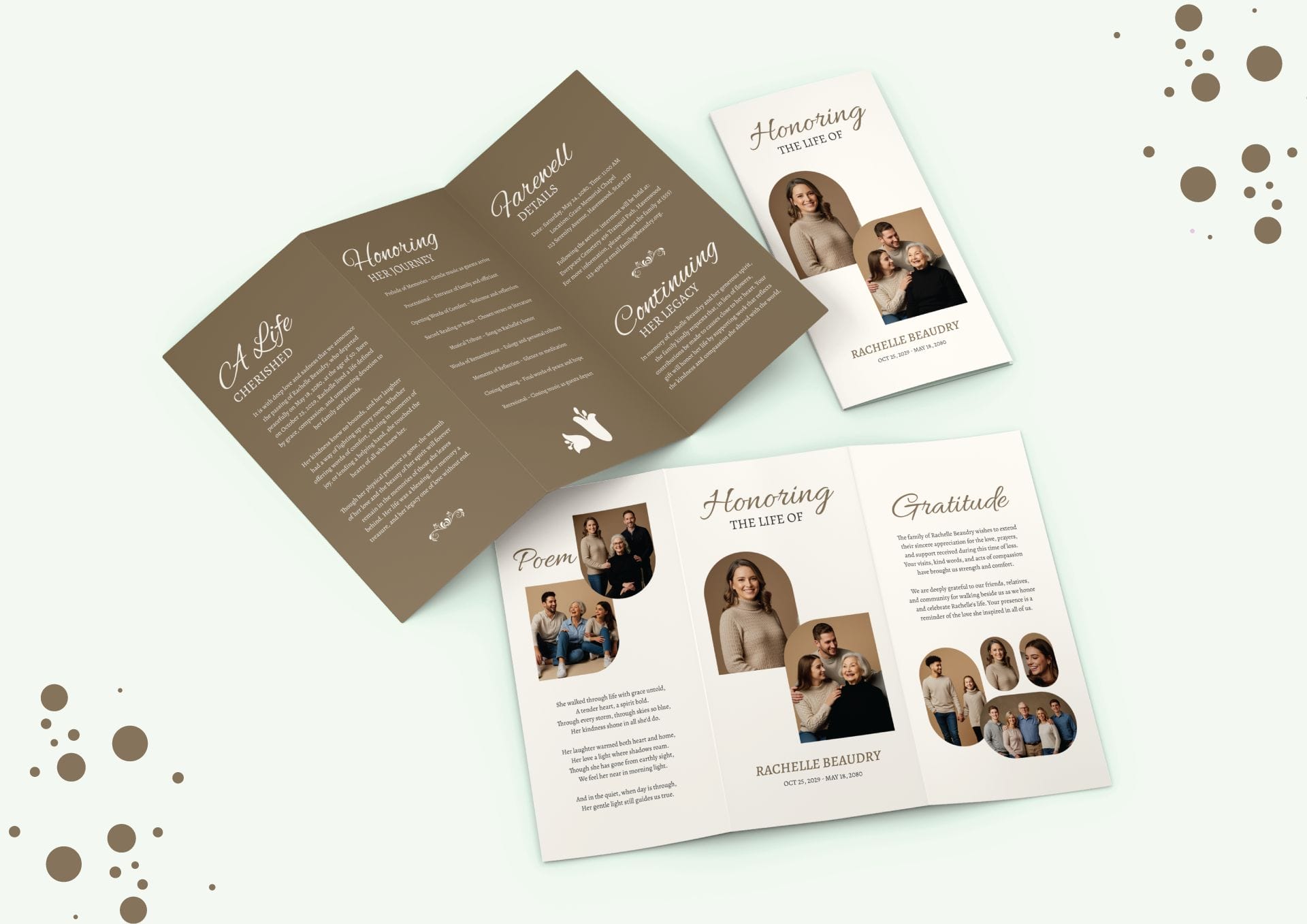 In Loving Memory Funeral Program Template - WordLayouts